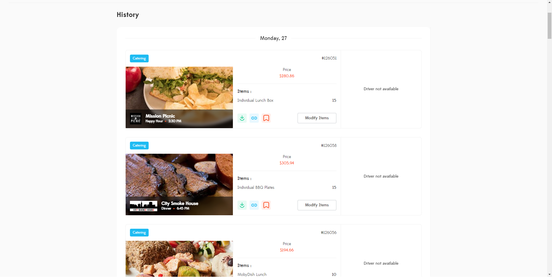 Order Catering Online – MobyDish Latest Features